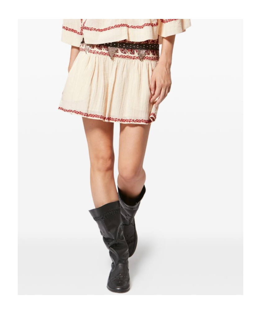 ISABEL MARANT ÉTOILE Isabel Marant Étoile Embroidered A-Line Mini Skirt